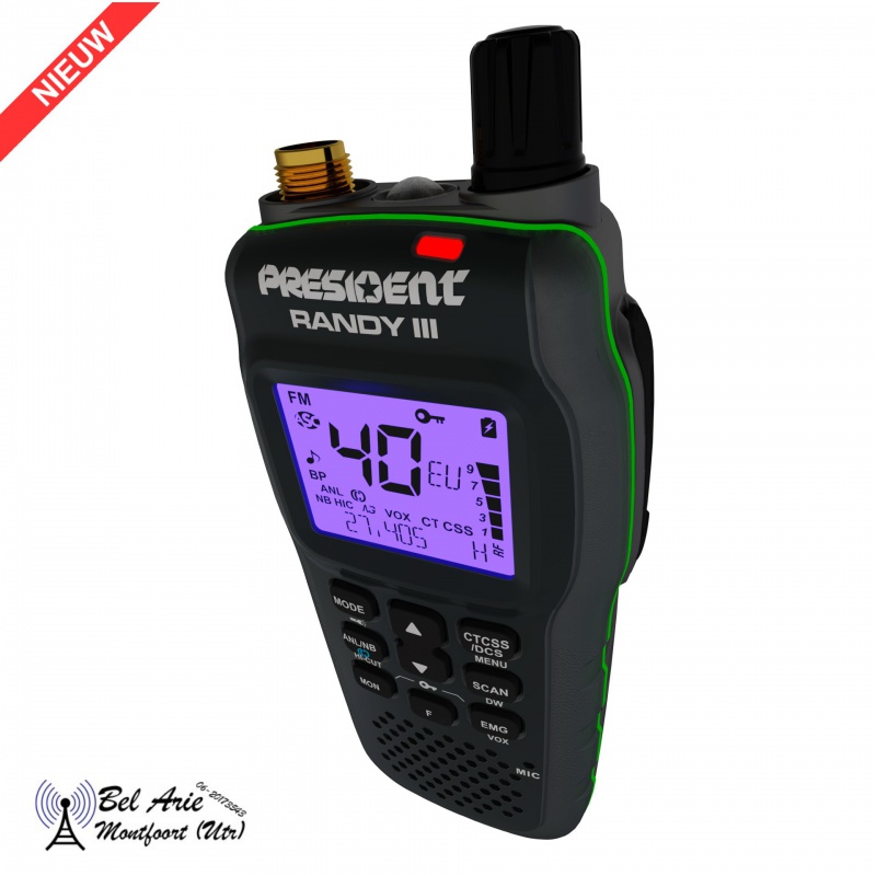 President Randy III 27MHz portofoon Nieuw