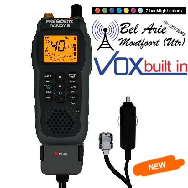 President Randy III 27MHz portofoon Nieuw